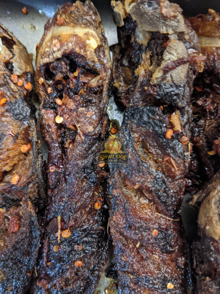 Fried Cat Fish Spicy ( ငါးခူ ငရုတ်သီးအစပ်ကြော်) | SHWE OOE STORE